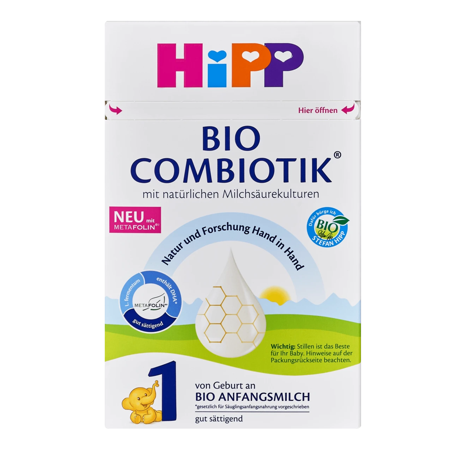 HiPP Stage 1 (0-6 mo) Organic Combiotic Infant Formula (600g)