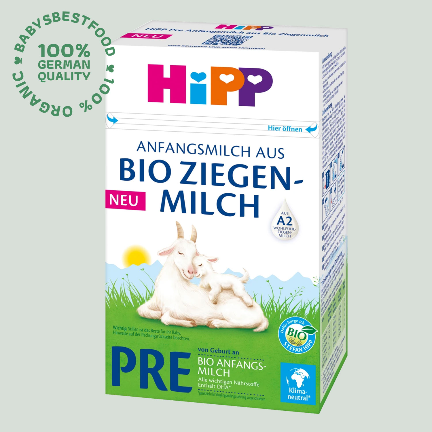 HiPP Goat Milk Stage PRE (0-6M) Organic Infant Formula (400g)