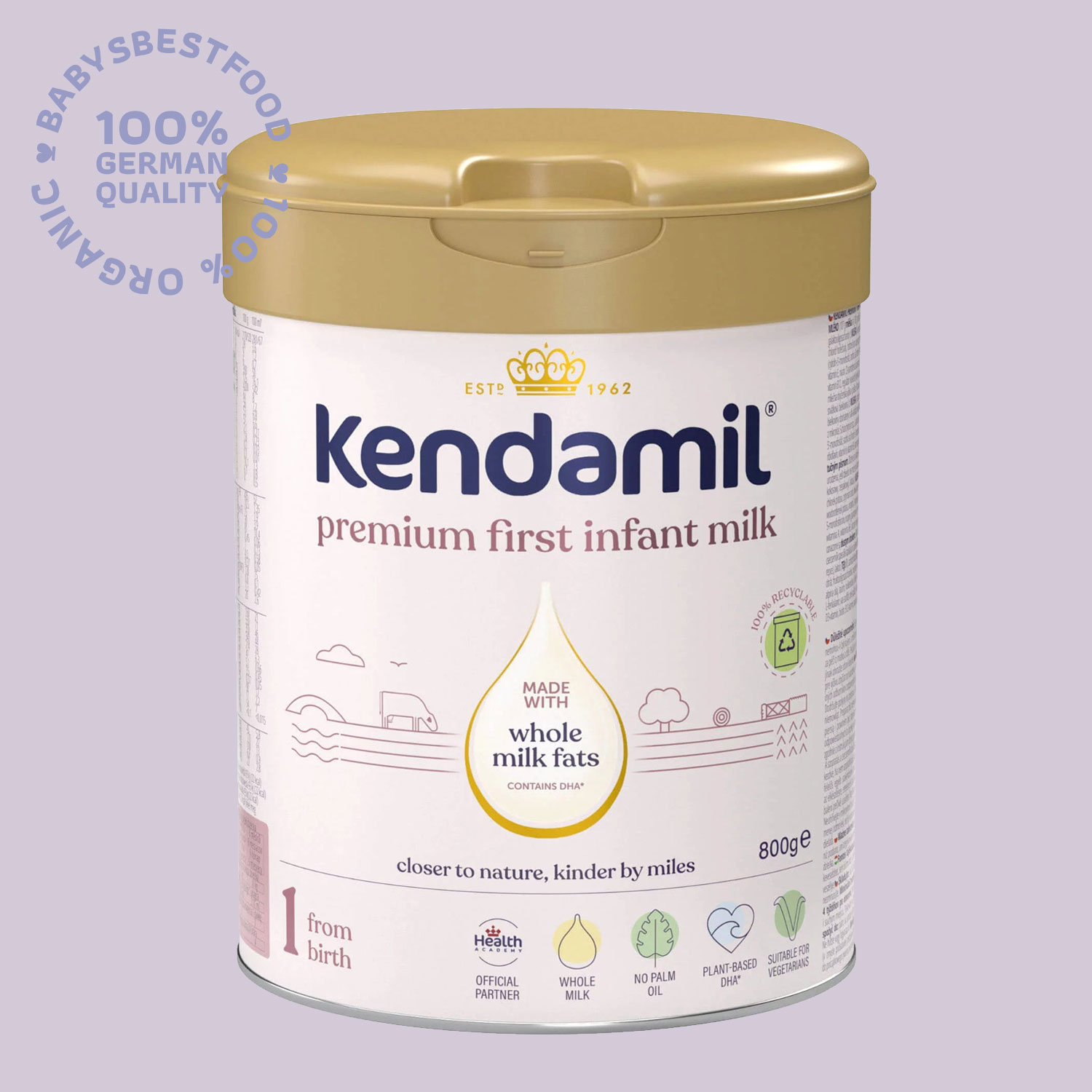 Kendamil Classic Stage 1 Infant Milk – From Birth – 800 g