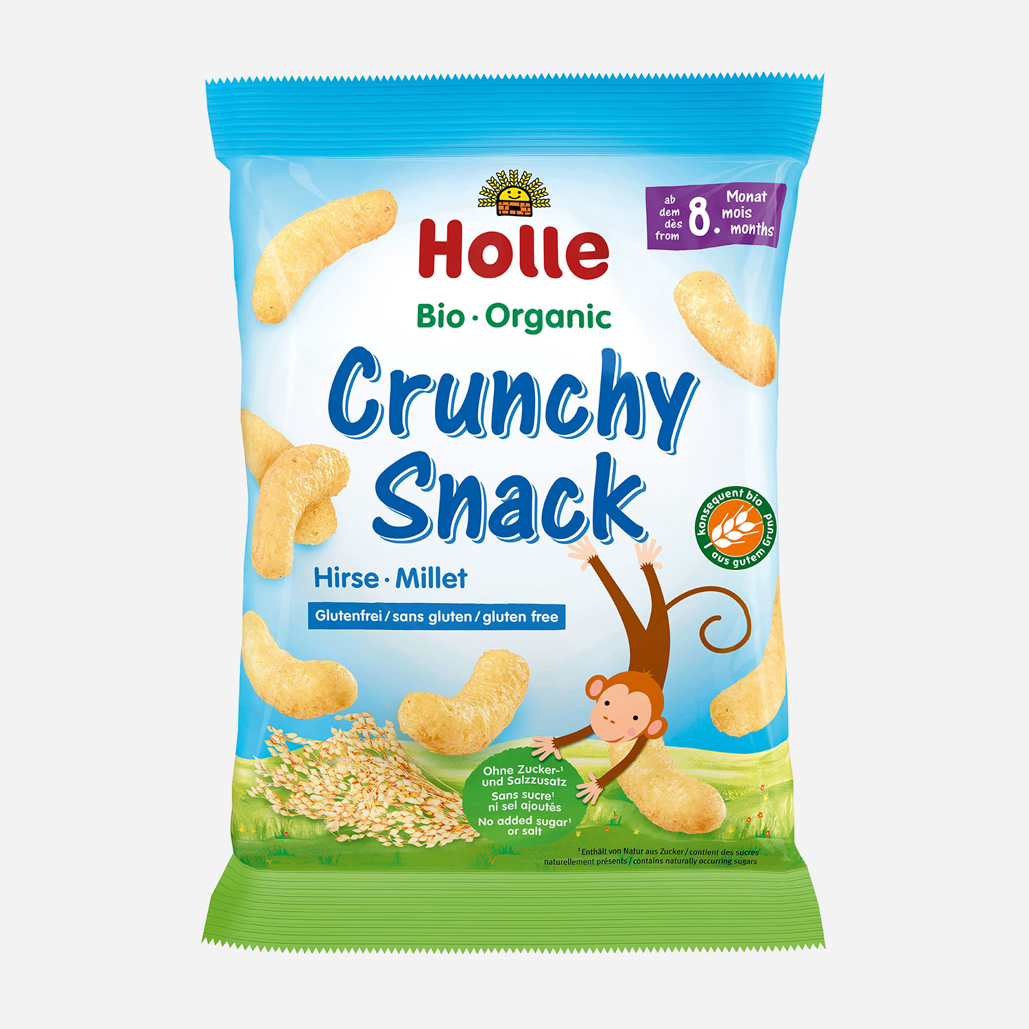 Holle Organic Crunchy Snack Millet for Babies 8+ Months