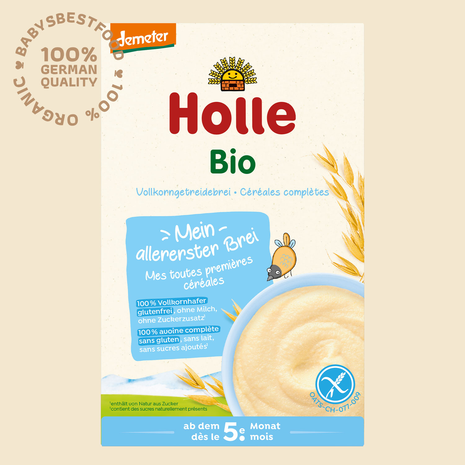 Holle Organic Wholegrain Porridge - My Very First Cereal
