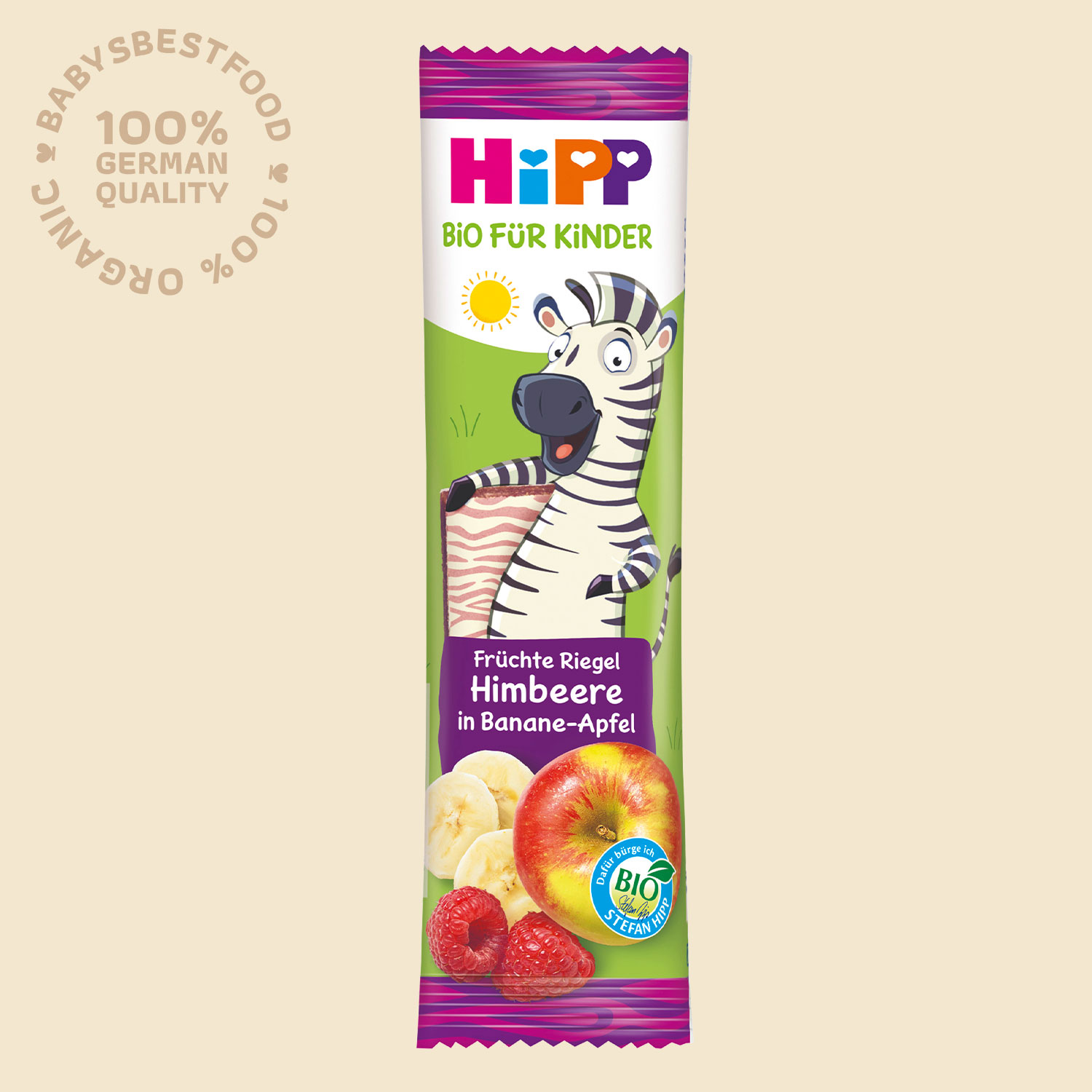 HiPP Organic Fruit Bar Raspberry in Banana-Apple (23 g)