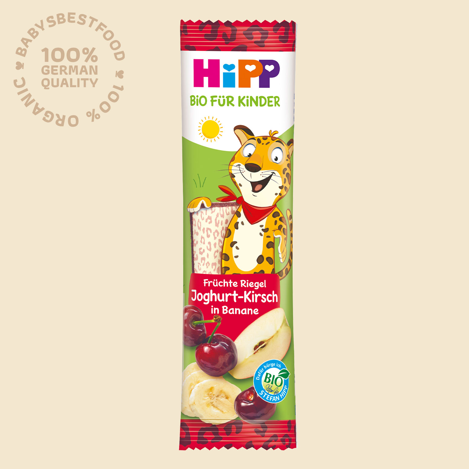 HiPP Organic Fruit Bar Yoghurt Cherry in Banana for Toddlers 1+