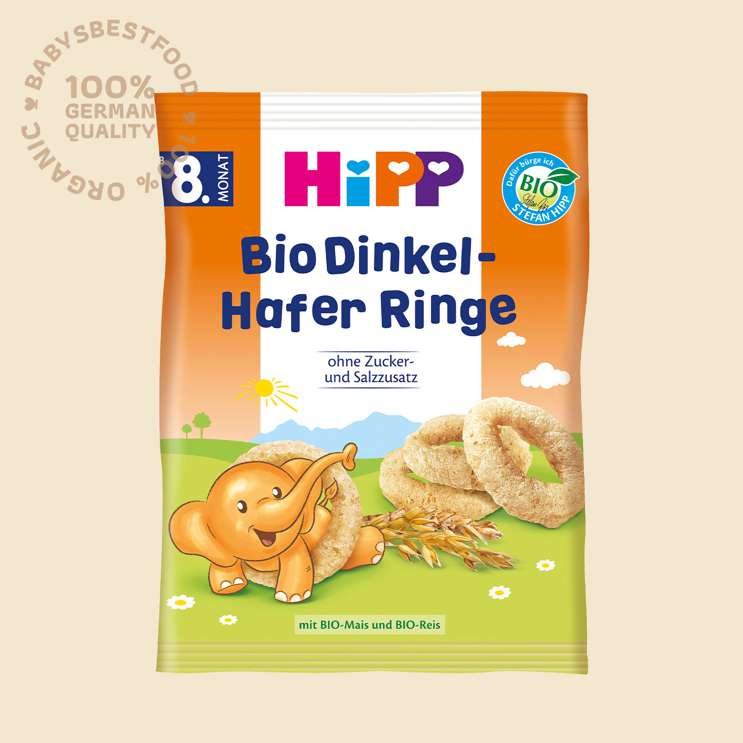 HiPP Organic Snack Spelt & Oat Rings from 8 months (30 g)