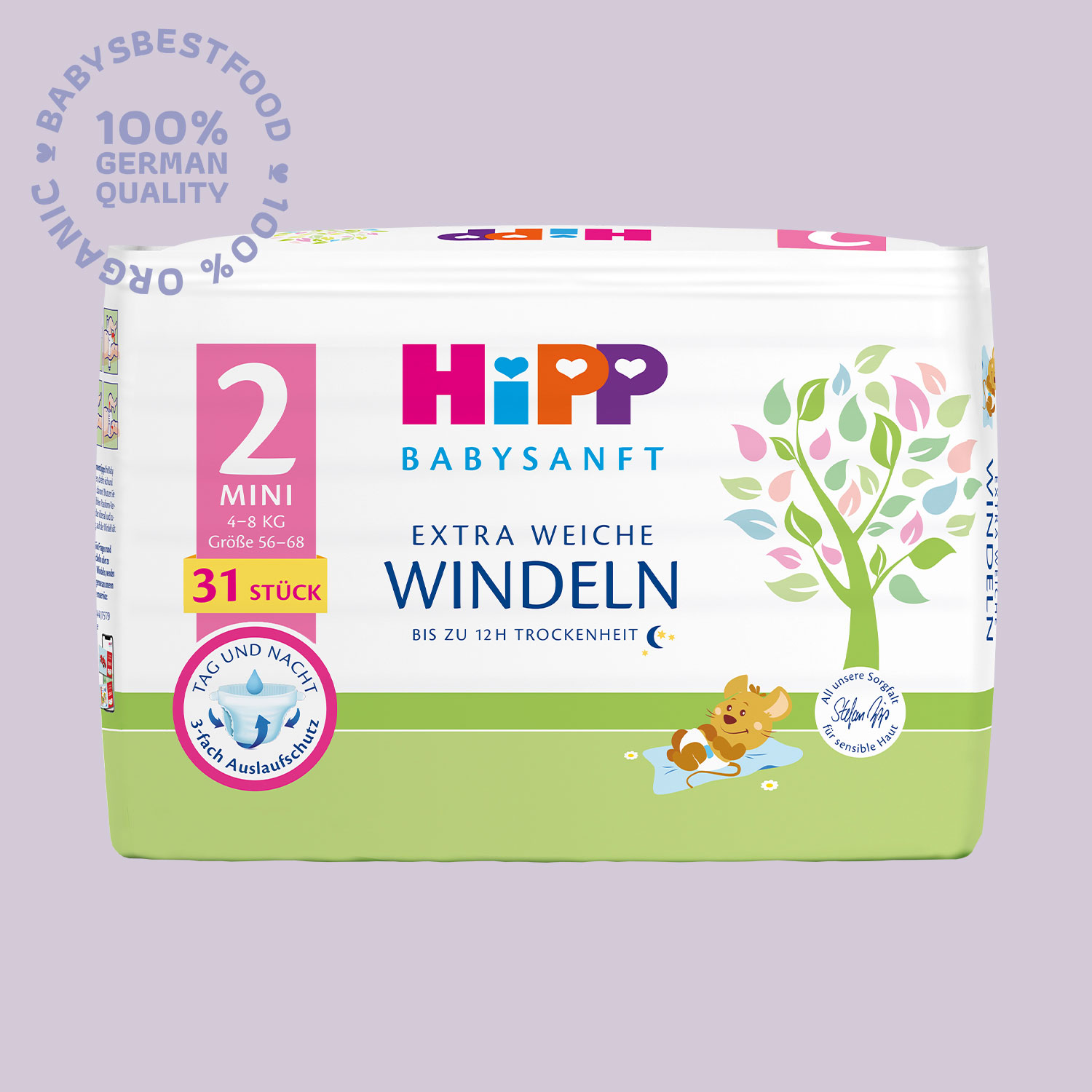 HiPP Baby Care - Extra Soft Diapers Size 2 Mini (4-8 kg)