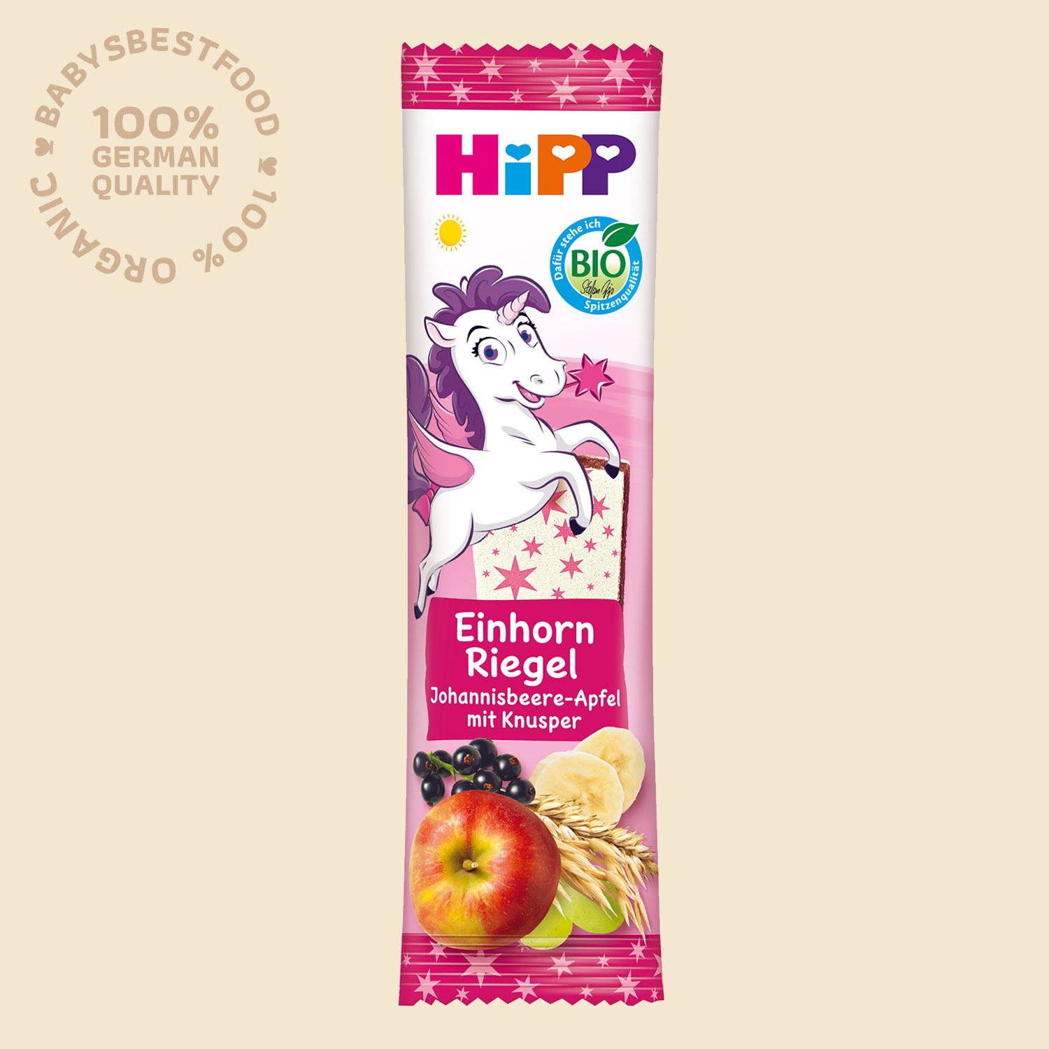 HiPP Organic Unicorn Bar Currant-Apple Age 3+